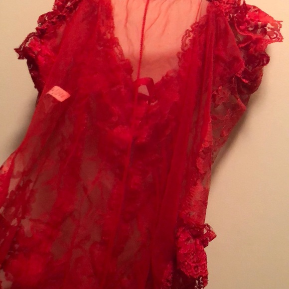 Sachet | Intimates & Sleepwear | Red Lace Lingerie Teddy | Poshmark